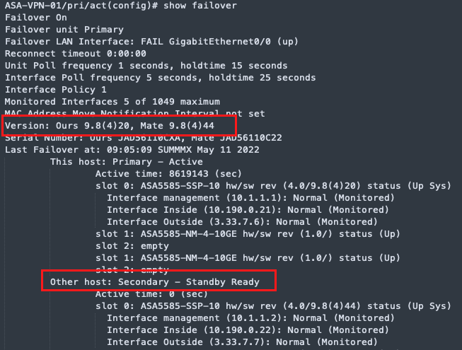 Upgrade ASA an Active/Standby Failover Pair Using the CLI - JMCristobal